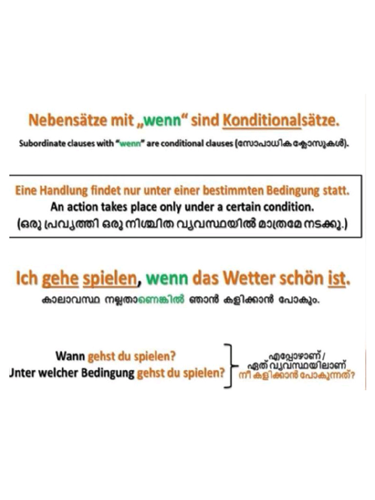 Wenn, Falls | PDF