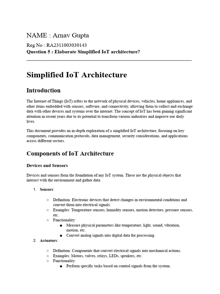Iot Assignment - 143 | PDF | Internet Of Things | Transport Layer Security