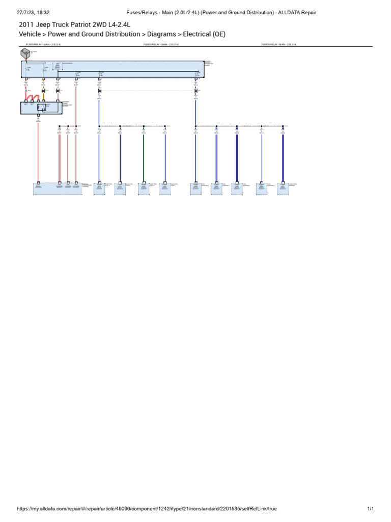 Fuses_Relays - Main (2.0L_2.4L) (Power and Ground Distribution) | PDF ...
