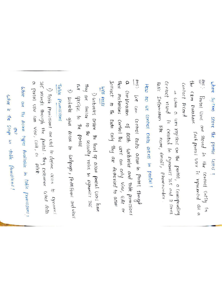 Portal Interview Questions - Rotated | PDF