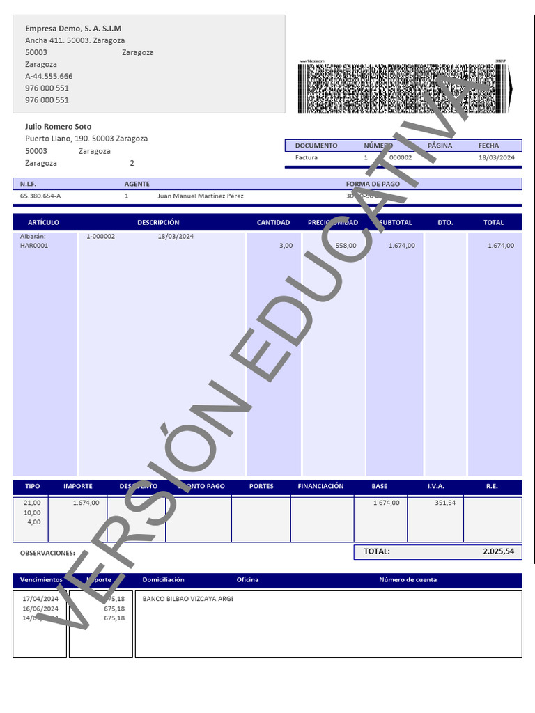Factura 1-000002 | PDF