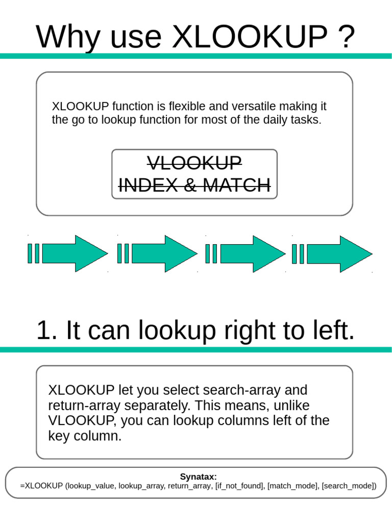Why Use Xlookup | PDF