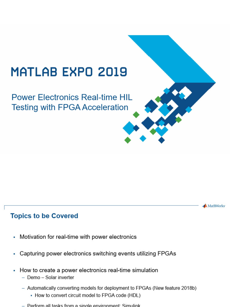 Power Electronics Hil Testing Using Simscape To HDL Conversion | PDF ...