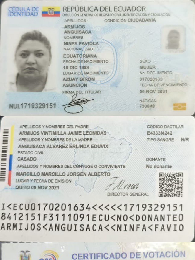 Cedula y Papeleta Faviola | PDF