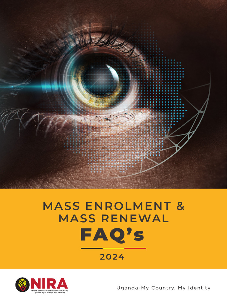 Uganda ID Renewal & Enrolment Guide | PDF | Identity Document | Biometrics
