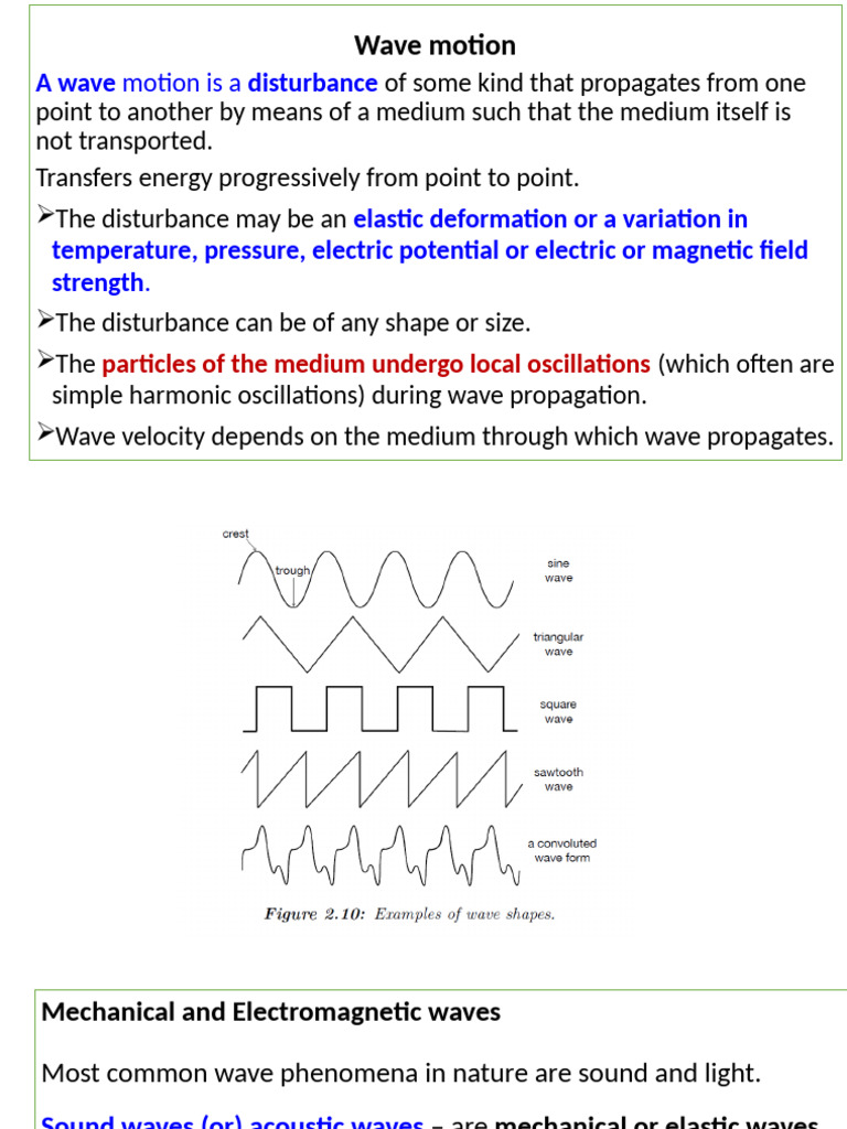 Waves - Progressive Waves | PDF | Waves | Mechanical Engineering