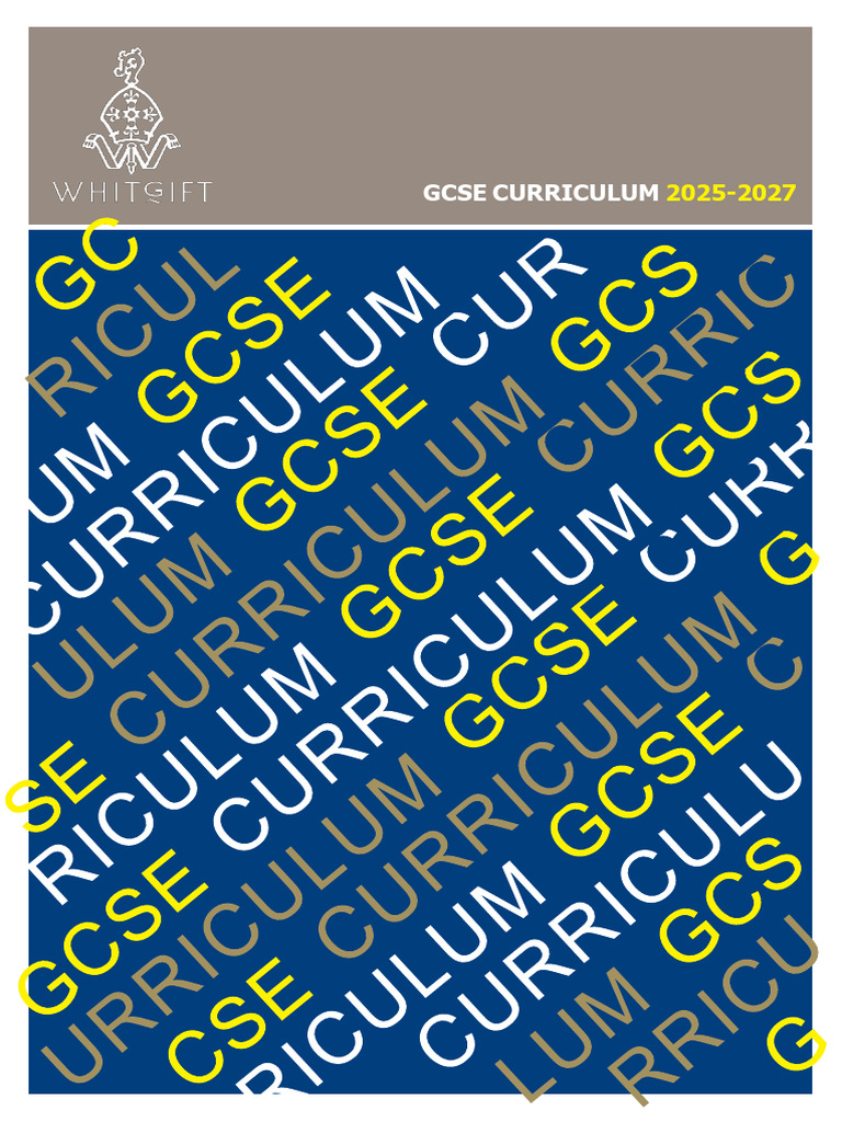 Gcse Curriculum Booklet 2025 | PDF | Curriculum | Physical Education