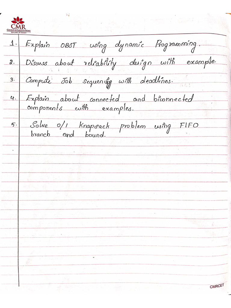 Daa Assignment II | PDF