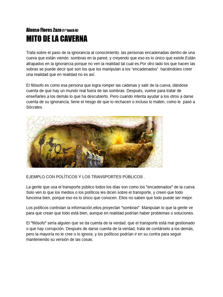 Mito de La Caverna | PDF