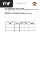 Impact of Drop Height on Ball Bounce | PDF | Potential Energy | Applied ...