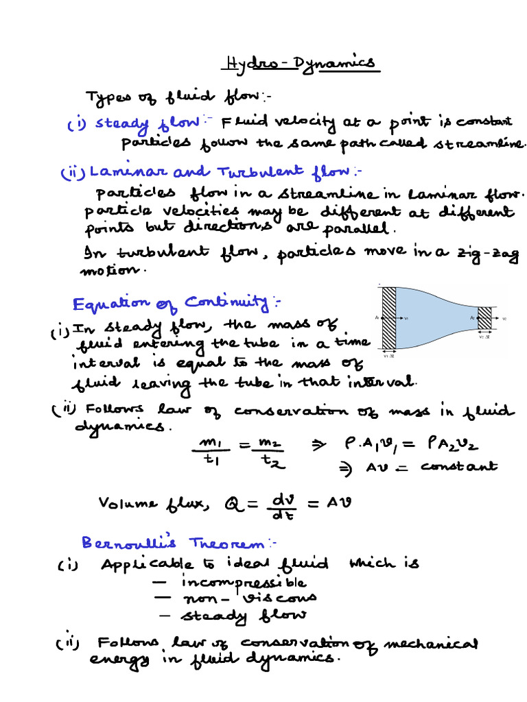 Hydro Dynamics | PDF