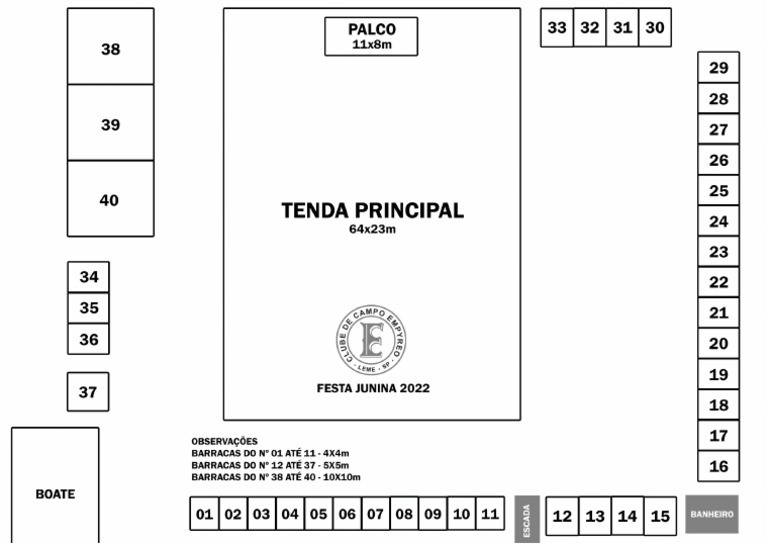 Mapa Festa Junina 2022 | PDF