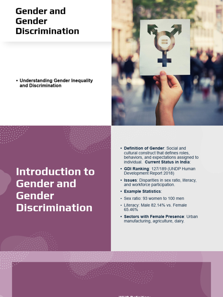 Understanding Gender Discrimination in India | PDF | Gender Studies ...