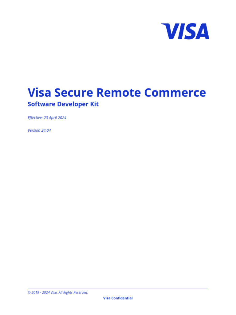 Visa Secure Commerce SDKReference V25 D 05 | PDF | Public Key ...