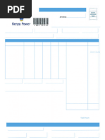 Kenya Power Utility Bill Template | PDF