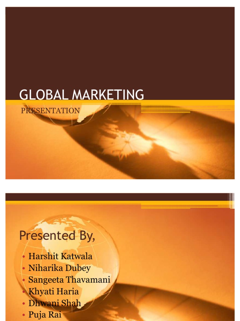 Global Marketing Ppt
