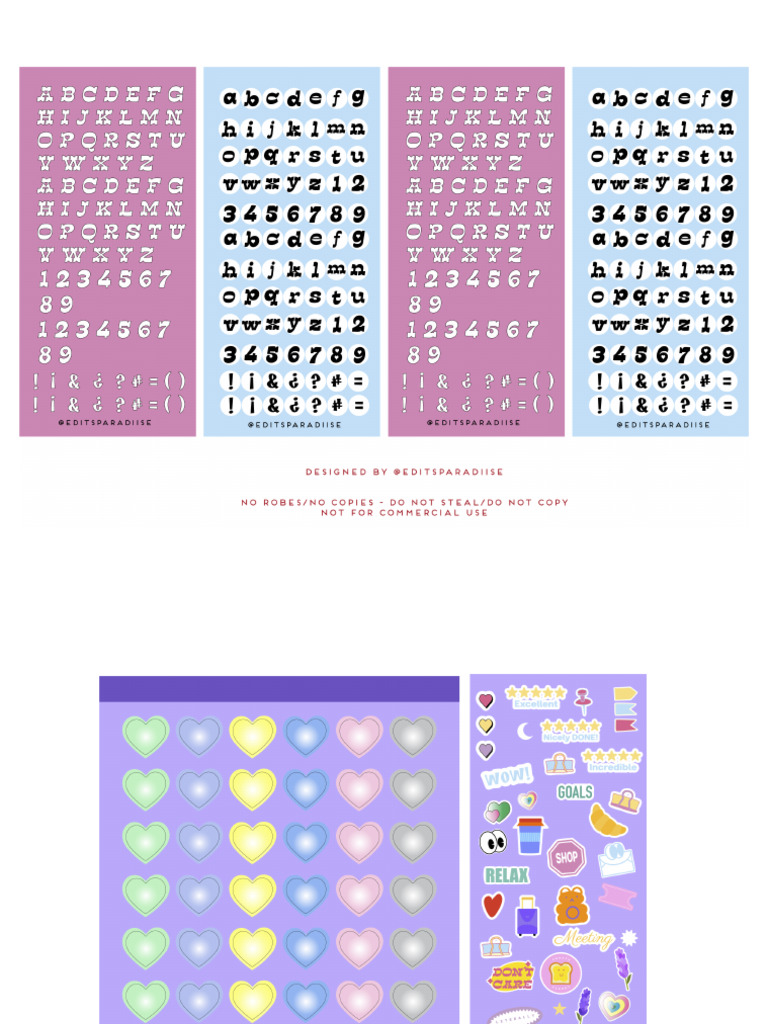 Stickers Planner 2025 | PDF