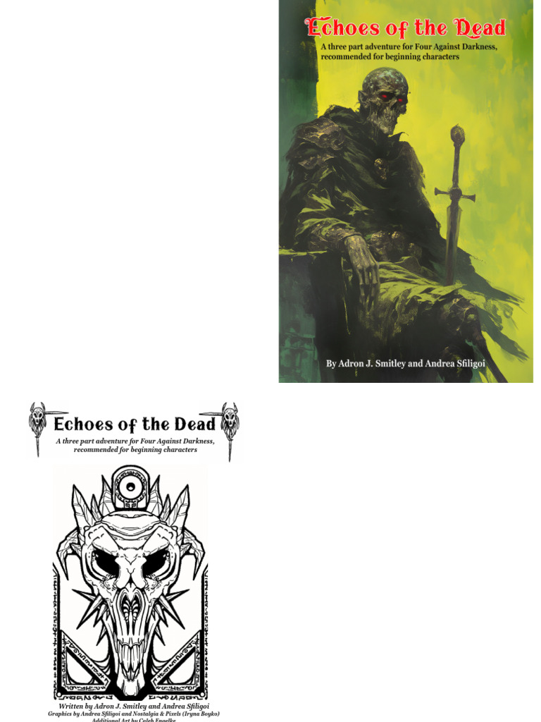 4AD - Echoes of The Dead - (OEF, 2024-04-24) - Booklet | PDF | Elf ...