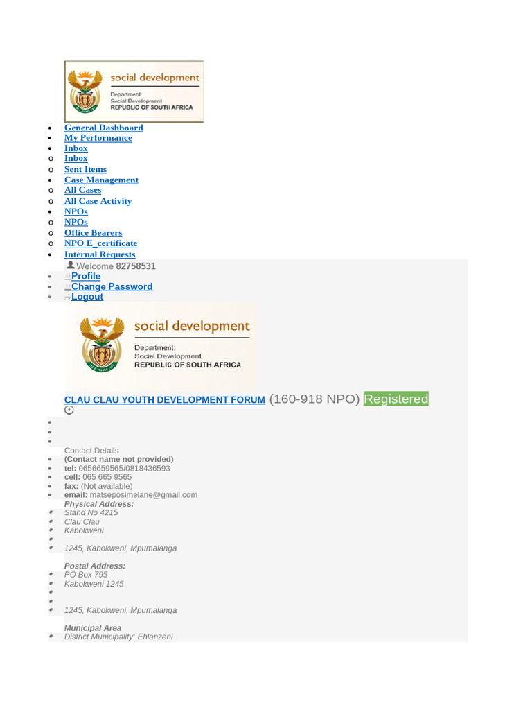 Clau-Clau General Dashboard | PDF