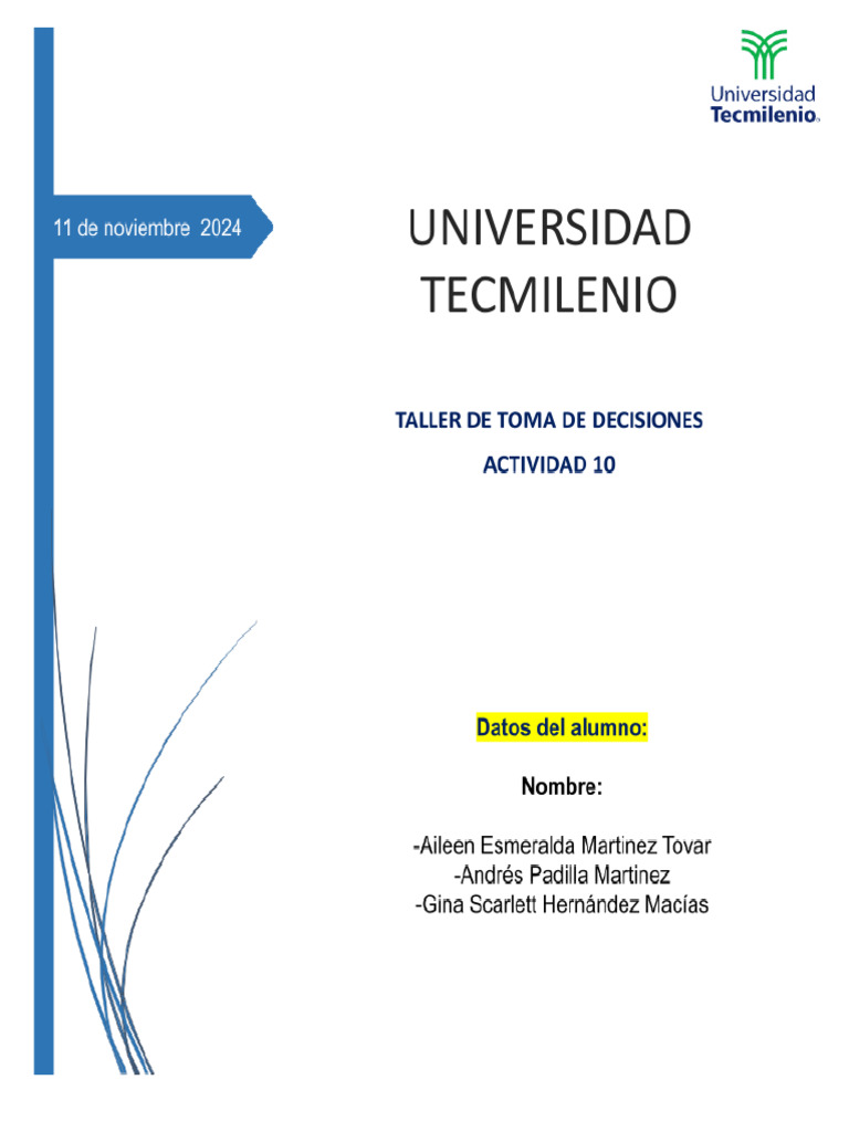 Act10 TTD | PDF | Evaluación