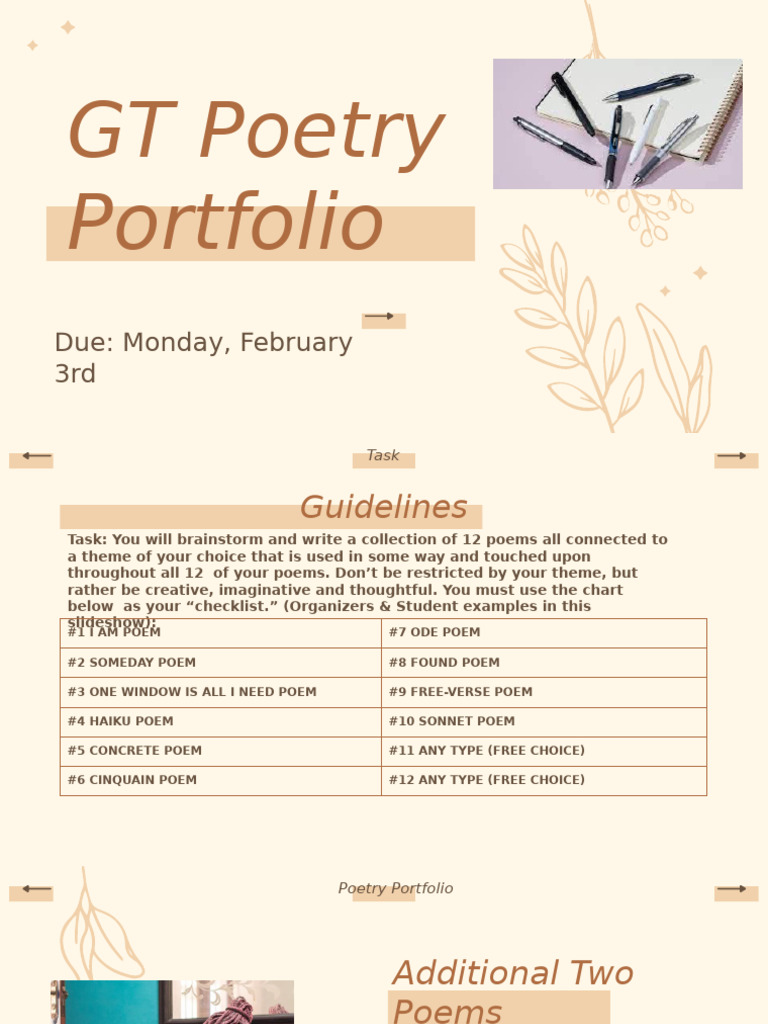 NAMIT GARG - Stapp Poetry Portfolio Guidelines | PDF | Poetry