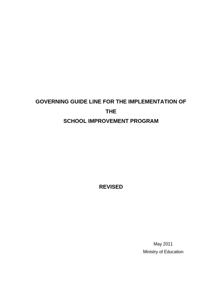 3 SIP Guide Line Take P 30 | PDF | Education Reform | Teachers