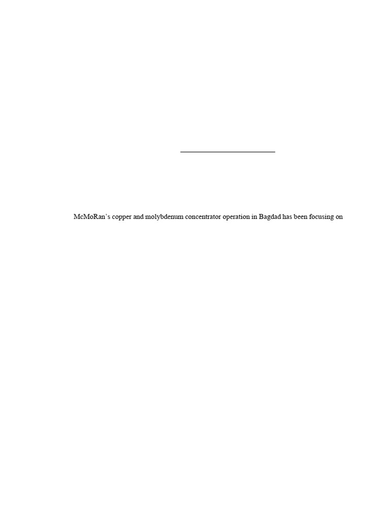 CIMBC2022 - Bagdad Center Launder | PDF | Mining | Materials