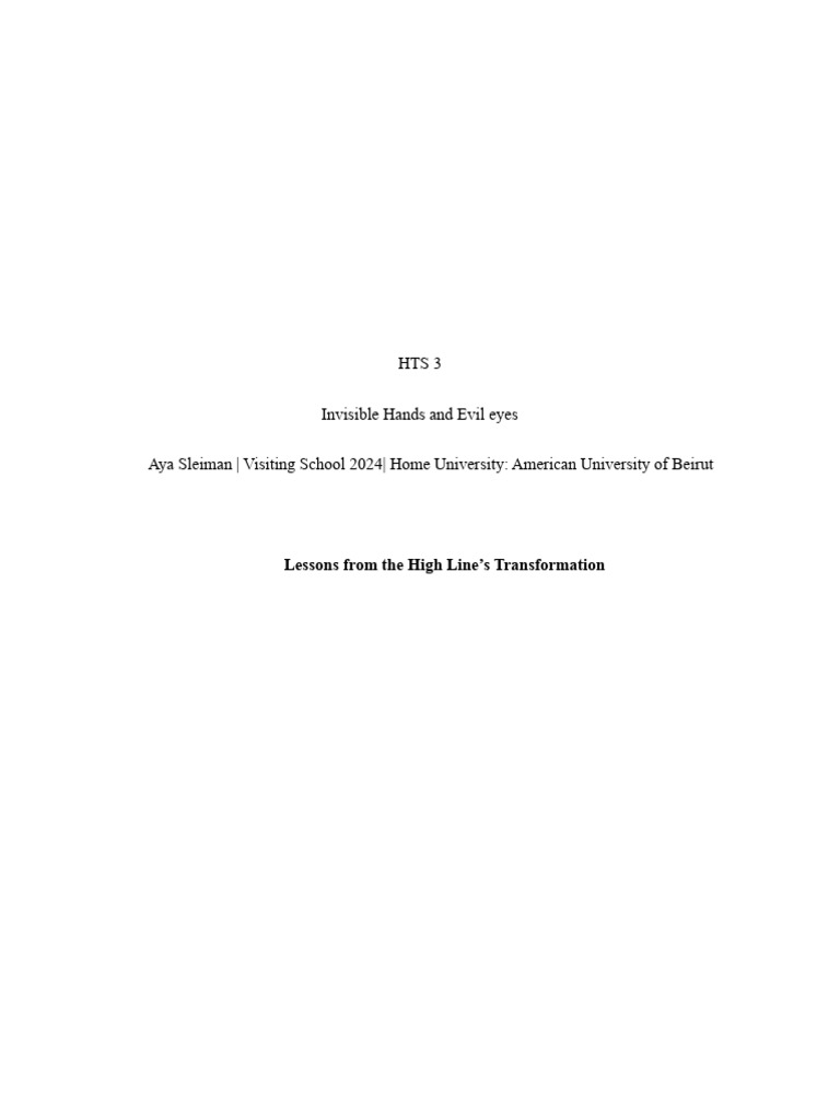 HTS3_Invisible Hand_AyaSleiman | PDF | Sustainability | Urban Planning