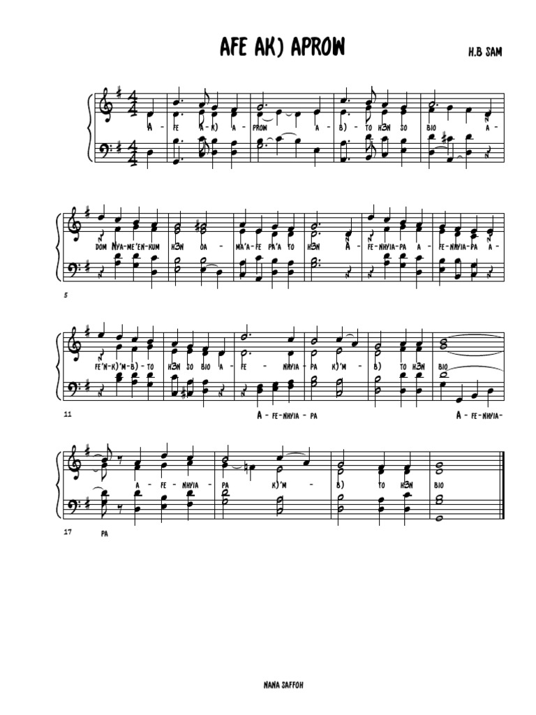 Afe Akɔ Aprow (H.B Sam) | PDF