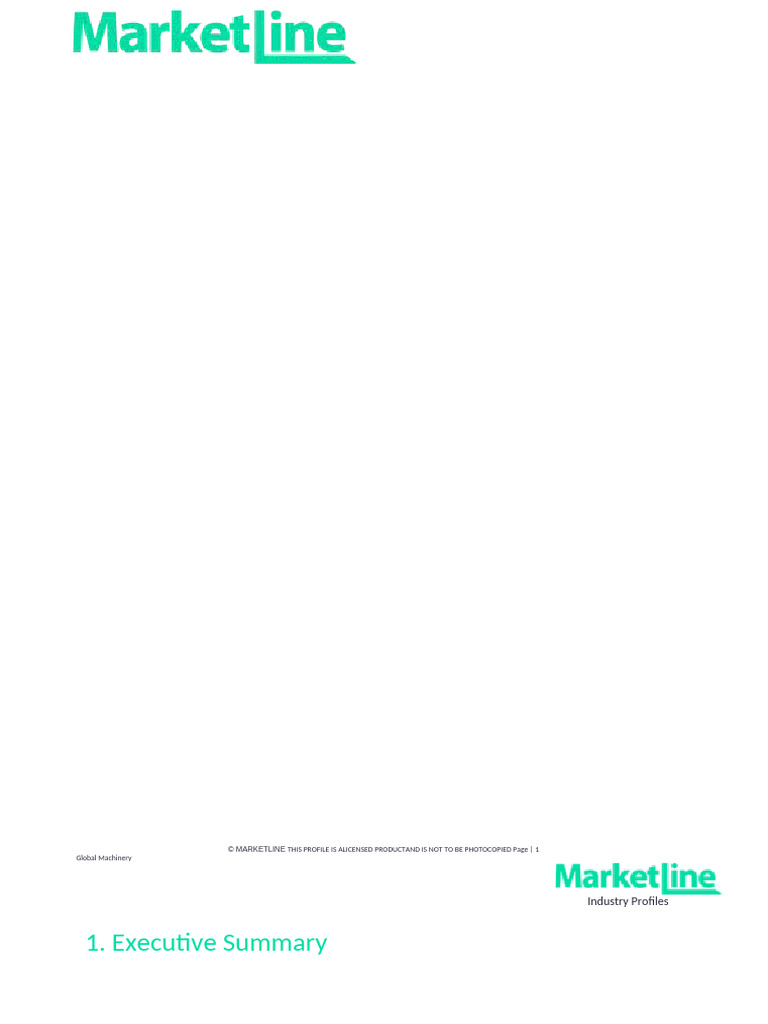 Marketline Global Machinery September 2023 | PDF | Supply Chain ...
