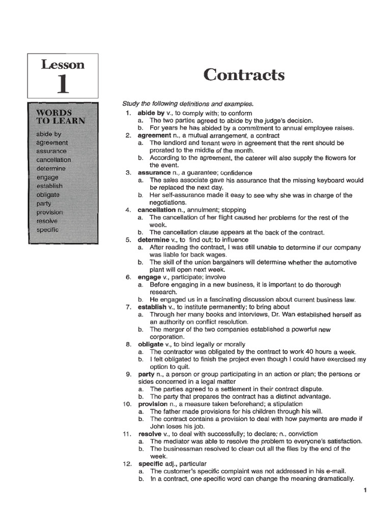 Essential-words-for-TOEIC-Lesson 1 | PDF