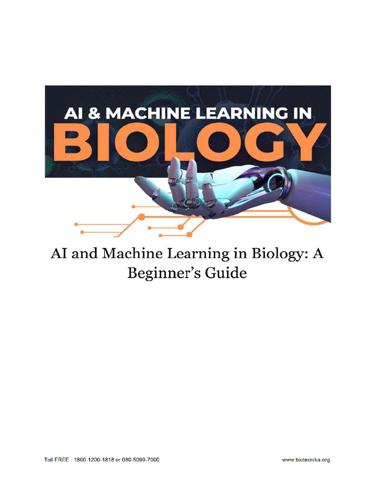 AI and Machine Learning in Biology - A Beginners Guide Image ...