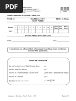 Maths JC Exam 2024 | PDF | Area | Shape