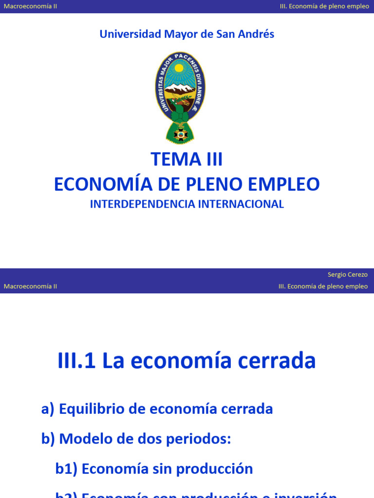 Economía de Pleno Empleo y Equilibrio | PDF | Tipo de cambio | Ahorro