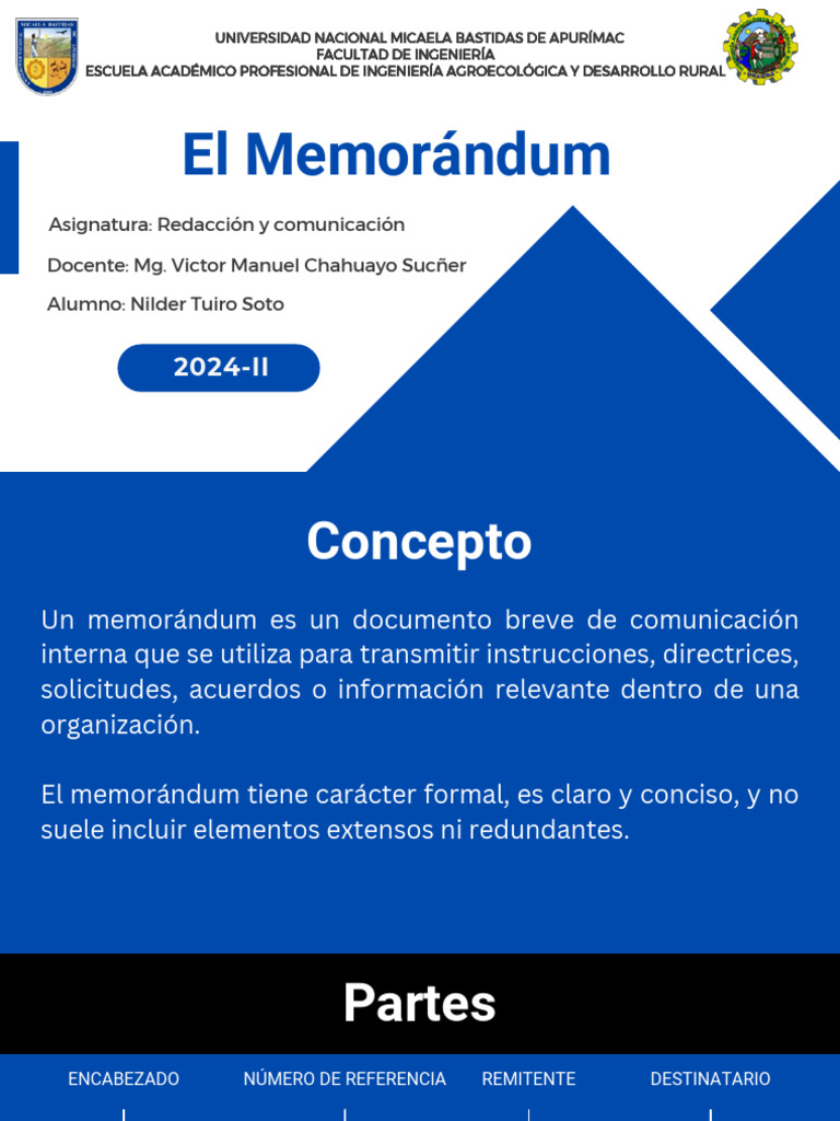 El Memorandum | PDF