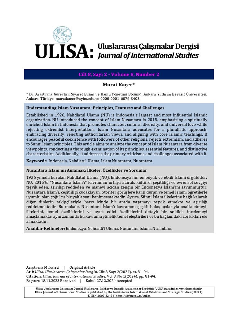 Understanding Islam Nusantara | PDF | Ulama | Sunni Islam
