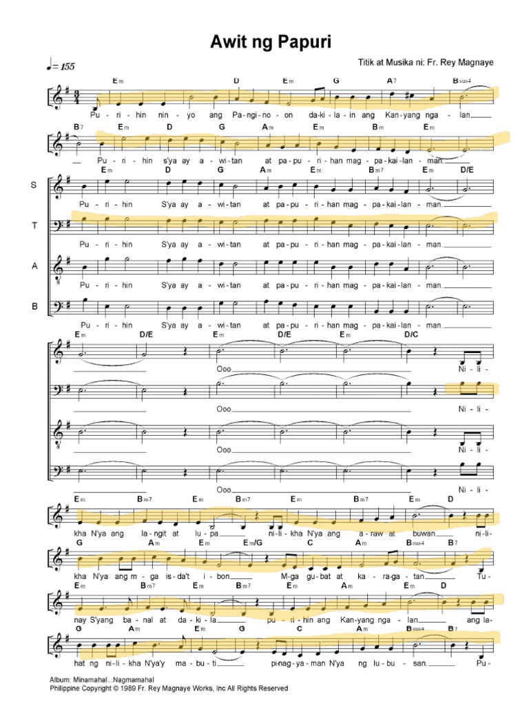 Awit NG Papuri | PDF