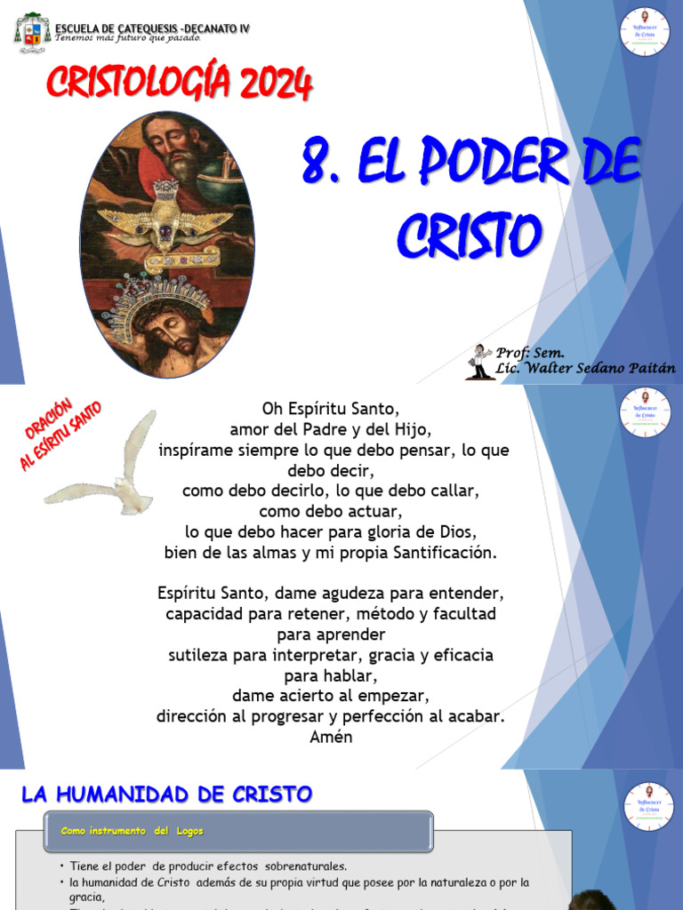 C8. El Poder de Cristo | PDF | Cristo (título) | Gracia divina