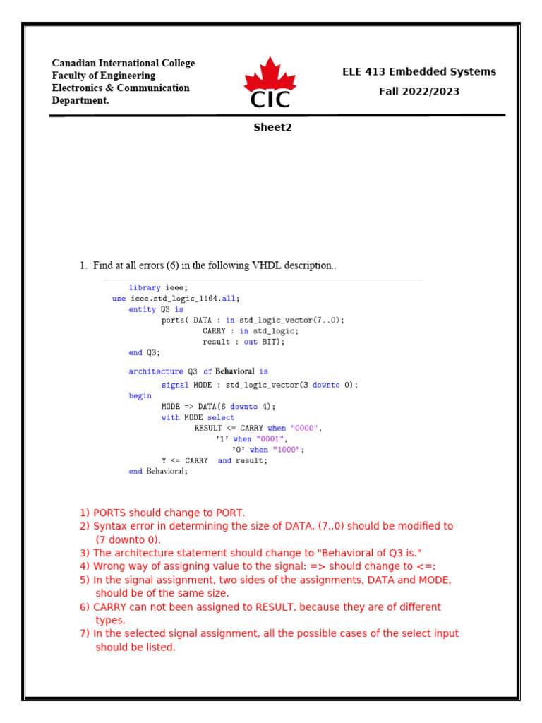 Sheet2 Ele 413 Sol | PDF | Software Engineering | Computer Engineering