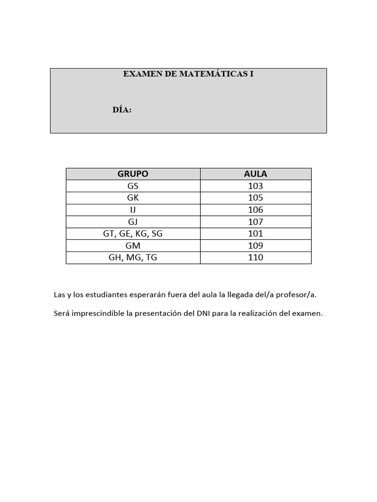 Alumnos Conv Mat I 25 Tarde | PDF