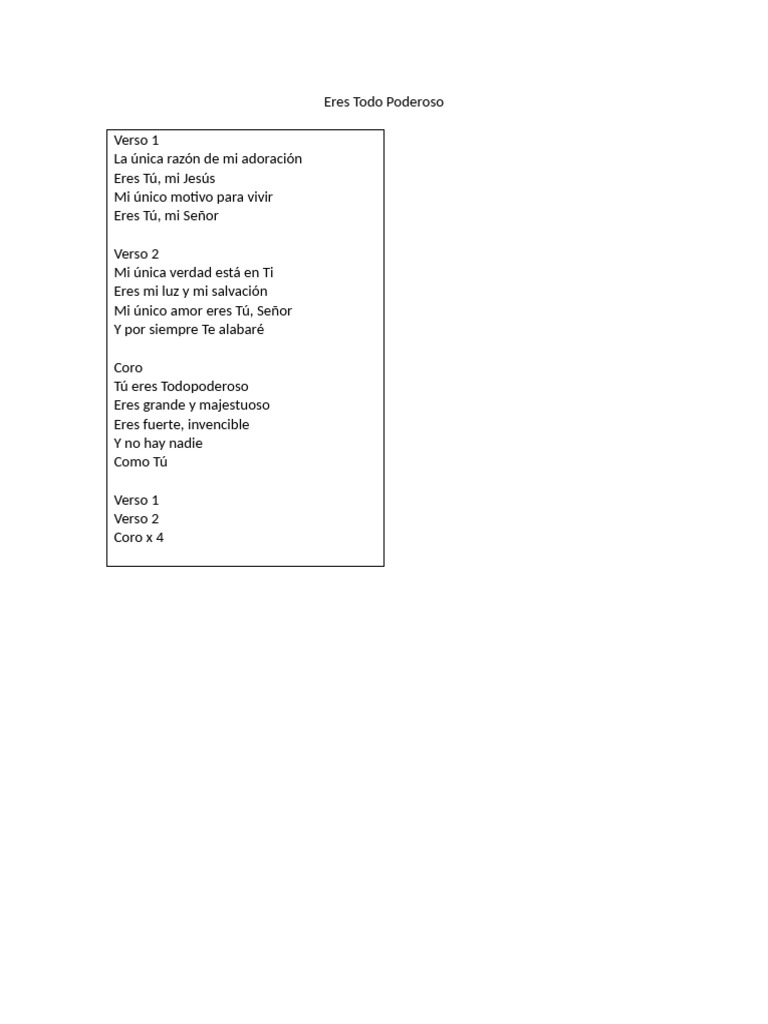 Eres Todo Poderoso | PDF