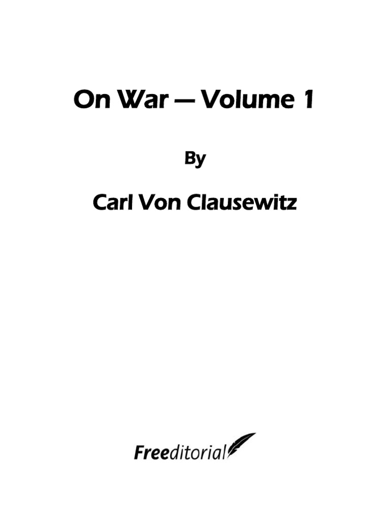 On War Volume 1 | PDF | Force | Courage