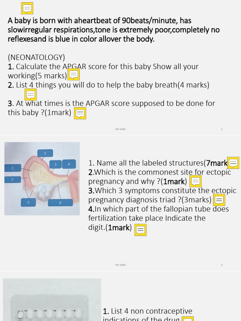 OBGY OSCE HIGH YIELD (1) | PDF | Childbirth | Twin