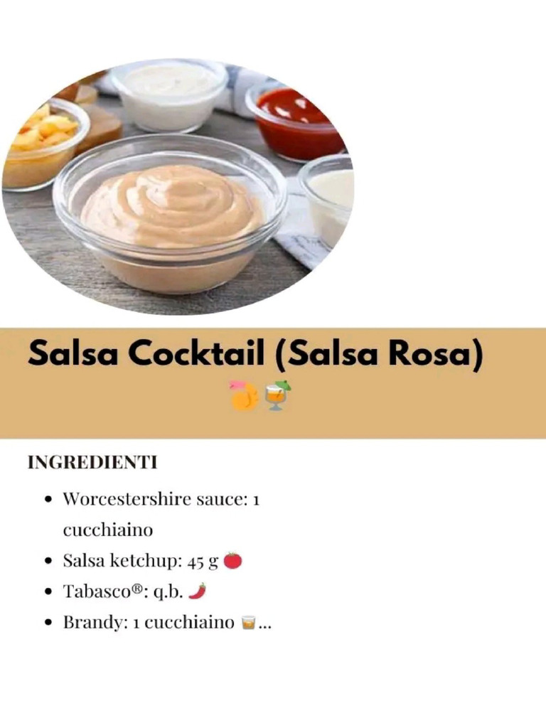 Ricetta Salsa Worcester | PDF