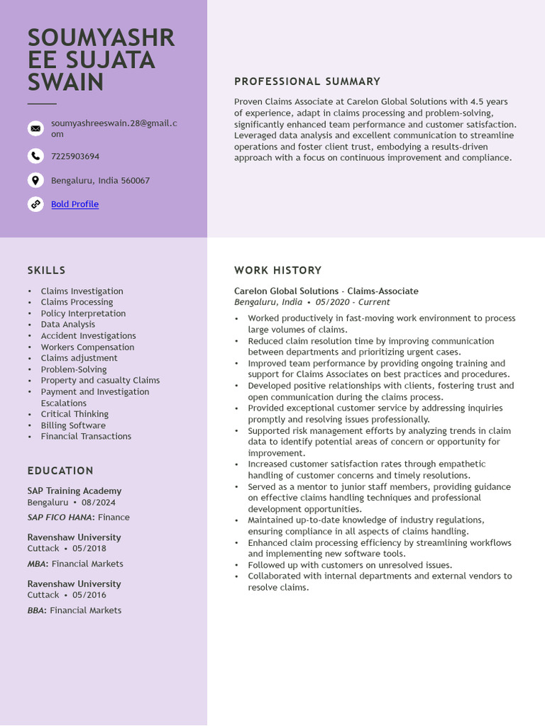 SoumyashreeSujata - Swain - Resume - 1724749741478 - Soumyashree Swain | PDF | Regulatory ...