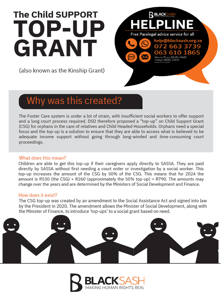 Child Support Grant Top Up 2024 | PDF | Identity Document | Birth ...