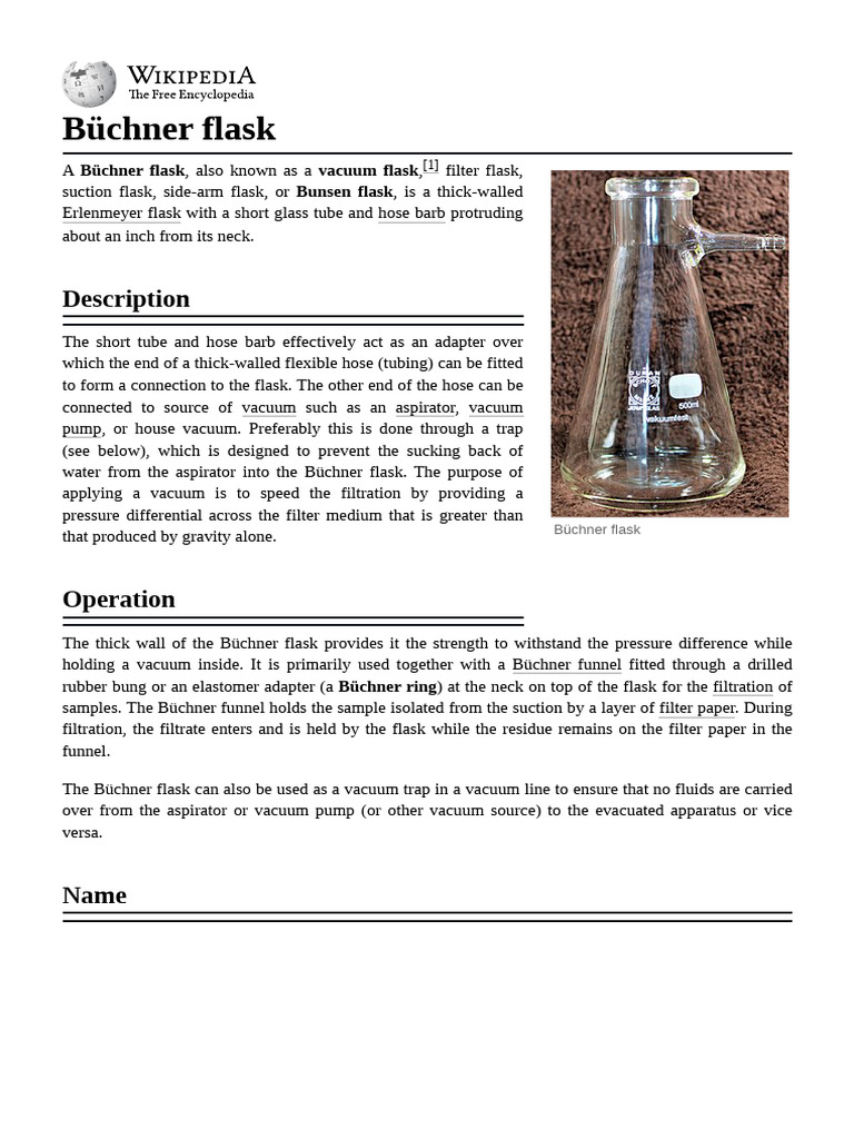 Büchner_flask | PDF | Vacuum