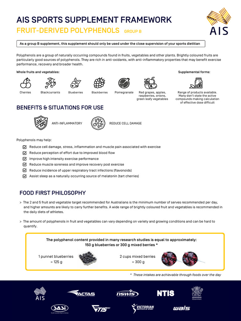 Fruit Derived Polyphenols Infographic FINAL | PDF | Polyphenol | Flavonoid