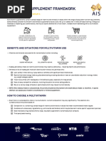 AIS Supplement Framework Overview | PDF | Dietary Supplements ...