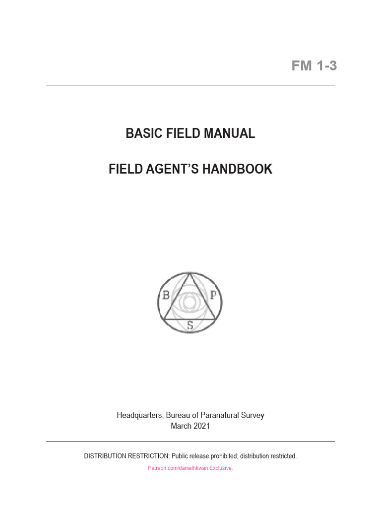BPS Field Agents Handbook FM 1 3 | PDF